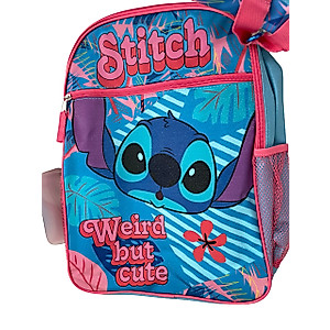 Disney Lilo & Stitch 5-Piece 16 Inches Backpack Set for school- Weird but cute