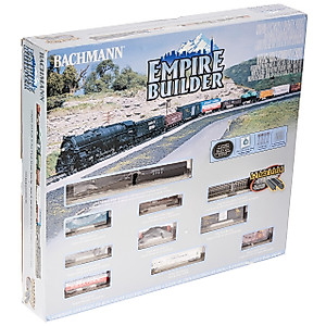 Bachmann Trains - Empire Builder Ready To Run 68 Piece Electric Train Set - N Scale
