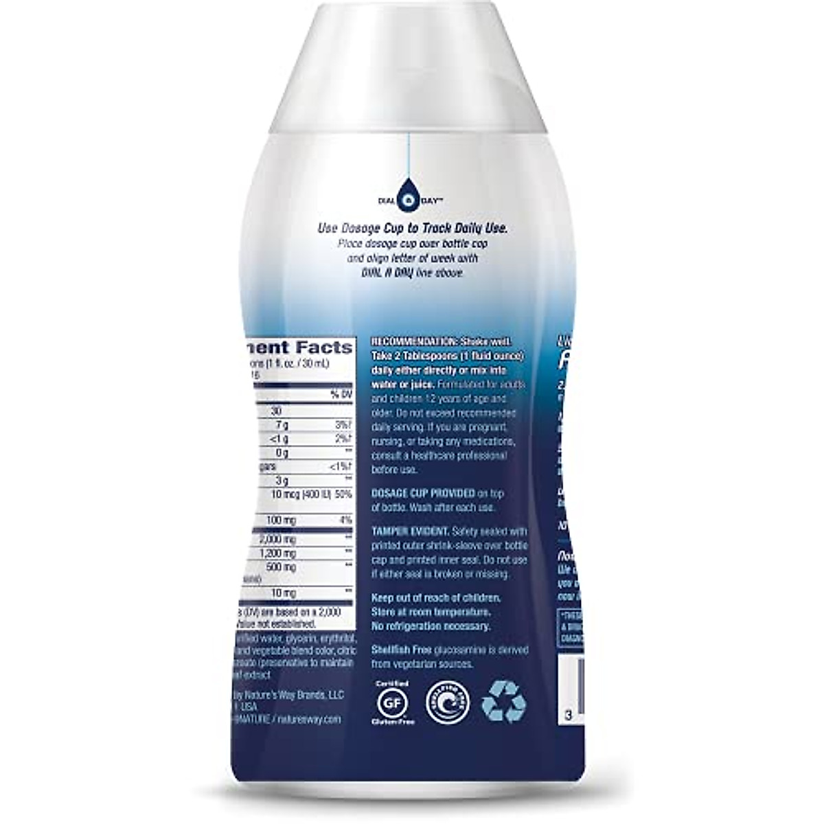 Nature's Way Joint Movement Glucosamine Fast Absorbing Liquid, 16 Day Supply, 16 Oz, Berry Flavor