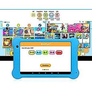 ANXONIT Kids Tablet, 7 inch WiFi Android 11 Tablet for Kid, Full HD 1920x1200 IPS Screen, 2GB RAM 32GB ROM,Kidoz Game Education Apps (Blue)