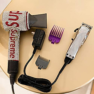 HOP Professional hair clipper guards attachments set-Trimmer guard attachment kit-Replacement guides combs-10 Pcs color coded from 1/16 to 1 inch-Universal clip fit all full-size Wahl clippers blades