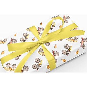 Monster Truck Wrapping Paper Sheets Kids Boy Birthday Party Gift Wrap