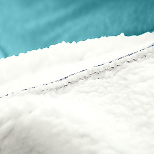 warehouse Women 2023 Fleece Lined Shirts Casual Long Sleeve Sherpa Warm Tops Round Neck Plus Size Solid Comfort Underwear Light Blue L