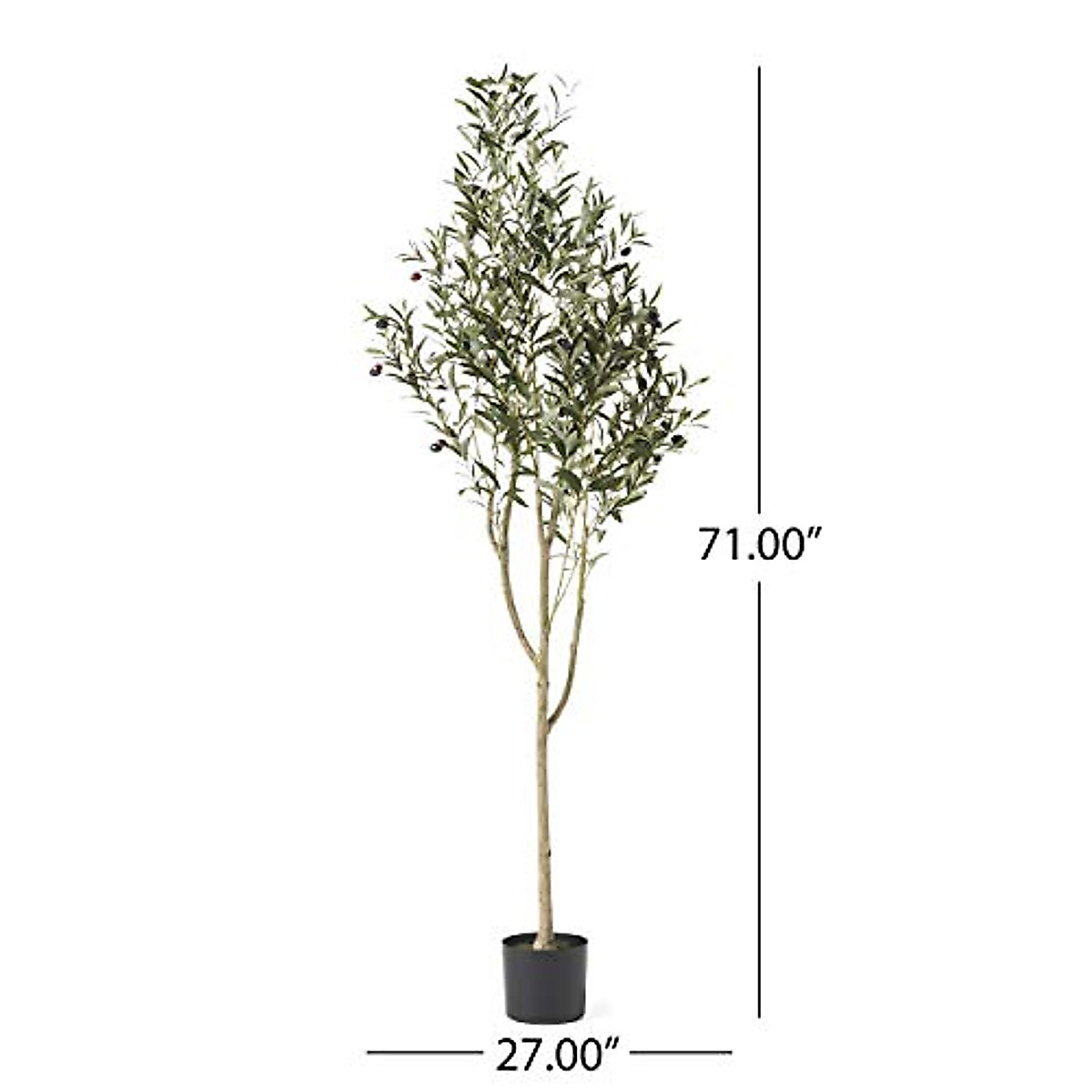 Christopher Knight Home 313747 Artificial Olive Tree, 6' x 2', Green