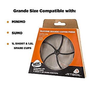 Jetboil Silicone French Press Coffee Maker Camping and Backpacking Stoves, Grande
