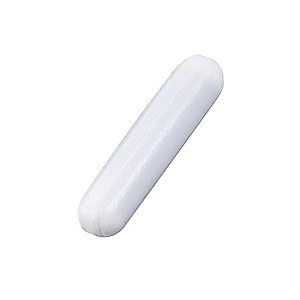 YOKIVE 1 Pcs Magnetic Stir Bar, PTFE Coated Cylinder Type Stirrer | Great for Lab Liquid Solution Stirring Mixing Spinning(White, 1.18 x 0.28-Inch)