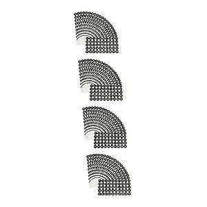 Ciieeo 80 Sheets Number Number Sticker Numbers Stickers Round Stickers Adhesive Stickers Number Tags Decal Stickers impresora de Sticker Office Logo Stickers Small Coated Paper