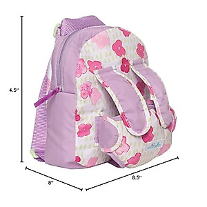 Manhattan Toy Baby Stella Baby Doll Carrier and Backpack Baby Doll Accessory for 12" and 15" Soft Dolls