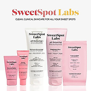 SweetSpot Labs pH Balanced Wash for Sensitive Skin, Sulfate Free, Clean, Gynecologist Tested & Approved, Unscented Body Wash, 8 oz
