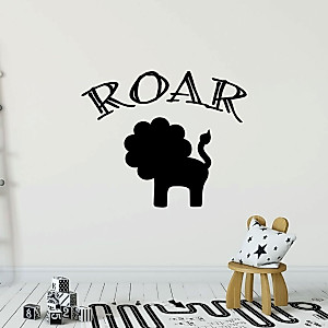 Children's Room Wall Decal - Lion Roar- Boys or Girl's Bedroom Decoration, Playroom or Nursery Room Decor