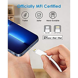 iPhone Charger 10 FT [Apple MFi Certified] 2Pack iPhone 13 14 Charger Fast Charging with USB C to Lightning Cable,20W PD USB C Charger Block Long iPhone Charger Compatible with iPhone 14/13/12/11,iPad