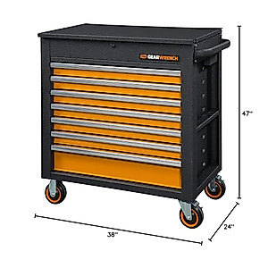 GEARWRENCH 35" 7 Drawer GSX Series Rolling Tool Cart with Tilt Top - 83246