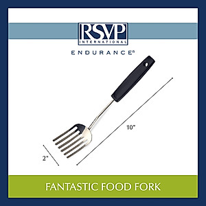 RSVP International Endurance Kitchen Baking Tool Collection, Fantastic Fork, Stainless Steel