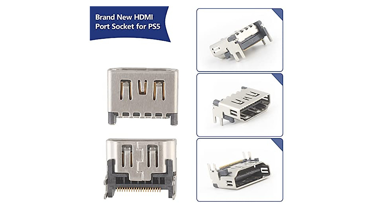 3PCS HDMI Port Socket for Sony PlayStation 5 PS5 Replacement Connector