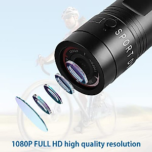 Bicycle Motorbike Camera, Mini Portable Full HD 1080P Waterproof Bike Car Outdoor Sports DV Video Camera with Mounting Kit,Camera Outdoor Bicycle Sports Camera