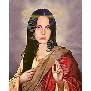 Lana Del Rey Celebrity Parody Devotional Prayer Candle
