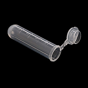 GBSTORE 50 Pcs 5ML Plastic Microcentrifuge Tubes Vial Sample Container, Centrifuge Tube with Graduated and Snap Cap,for Sample Storage Container Fragrance Beads Liquid