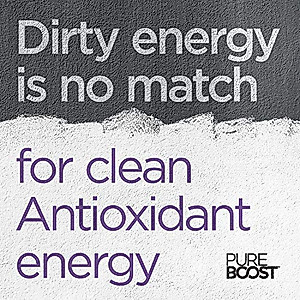 Pureboost Clean Energy Drink Mix + Immune System Support. Sugar-Free Energy with B12, Multivitamins, Antioxidants, Electrolytes (Acai Alert, 30 Count)