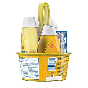 Johnson's First Touch Baby Gift Set, Baby Bath, Skin, & Hair Essential Products, Kit for New Parents with Wash, Shampoo, Lotion, & Diaper Rash Cream, Hypoallergenic & Paraben-Free, 5 Items