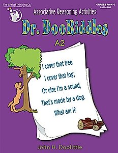 Dr. DooRiddles A2 Workbook - Associative Reasoning Activities (Grades PreK-2)