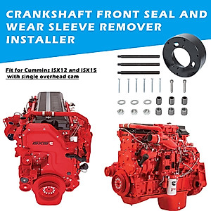 4918991 Crankshaft Front Seal & Wear Sleeve Remover Installer for Cummins ISX15 ISX12