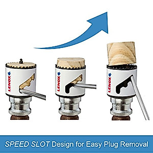 LENOX Tools Bi-Metal Speed Slot Arbored Hole Saw with T3 Technology, 1-1/2" - 1772729