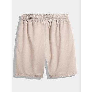 WDIRARA Men's 3 Pack Letter Patched Drawstring Waist Workout Track Shorts with Pockets Multicolor S