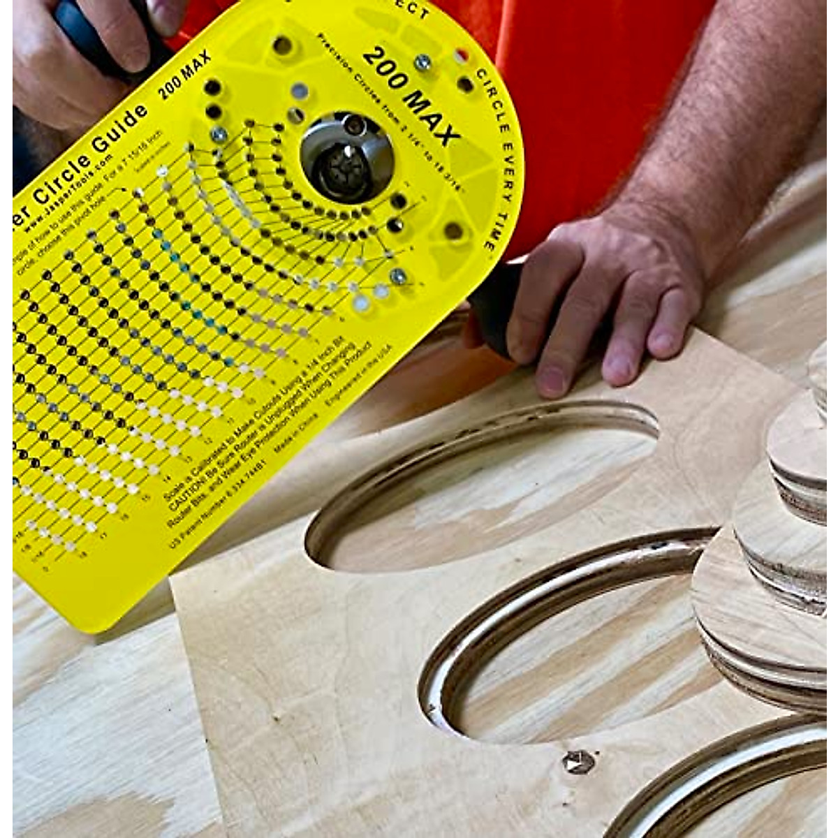 Jasper Model 200 Circle Guide Kit, Circle Cutting Guide for Plunge Routers