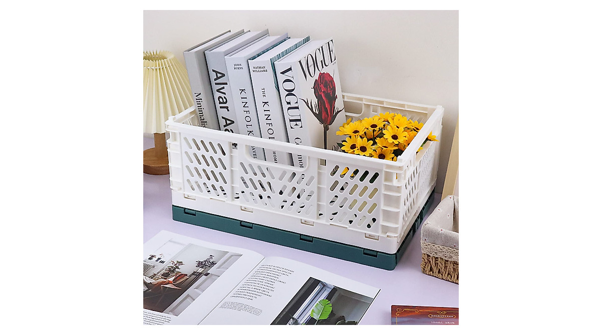 Klyuqoz Extra Large Pastel Storage Crates – Organize Now