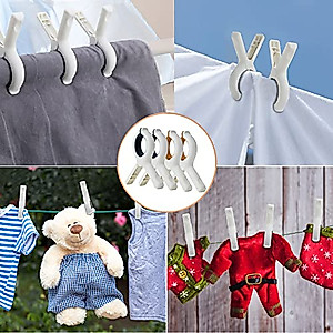 Beach Towel Clips, 8PCS Cloth Pins Quilt Drying Clip Plastic Clothpins Beach Pool Chair Clip Strong Grip Holder Clamp to Keep Your Towel, Clothes, Blankets to Dry on Clothesline and Hanging Rack