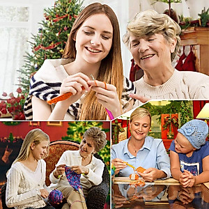 Ergonomic Crochet Hooks with Roll Felt Bag, Crochet Hooks Set for Arthritic Hands, Size from B to J