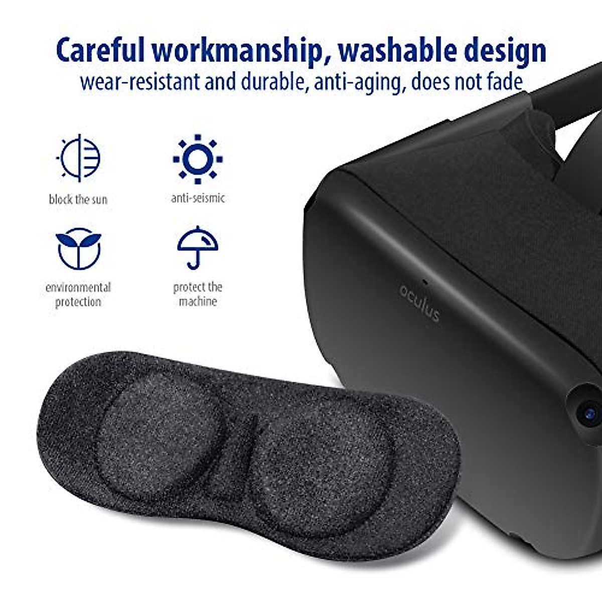 Oritys VR Lens Cover for Oculus Quest 2/ Oculus Quest/Oculus Go, Oculus Quest Lens Protect Cover, Dust Proof, Anti-Scratch.