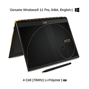 [2022] HIDevolution MSI Summit E13FlipEvo A12MT 13.4" FHD+ 120Hz Touch Screen, 1.5 GHz i7-1260P, Intel Iris Xe, 32GB LPDDR5-4800MHz, 2 TB PCIe SSD