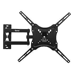 Global Electronics Tv Stand, Rotating Tv Mount, Articulating TV Mount with Long Arm, Tv Stands for Living Room Easy Installation fits 14 to 55 Inch Flat and Curved TVs VESA Mount 400x400mm