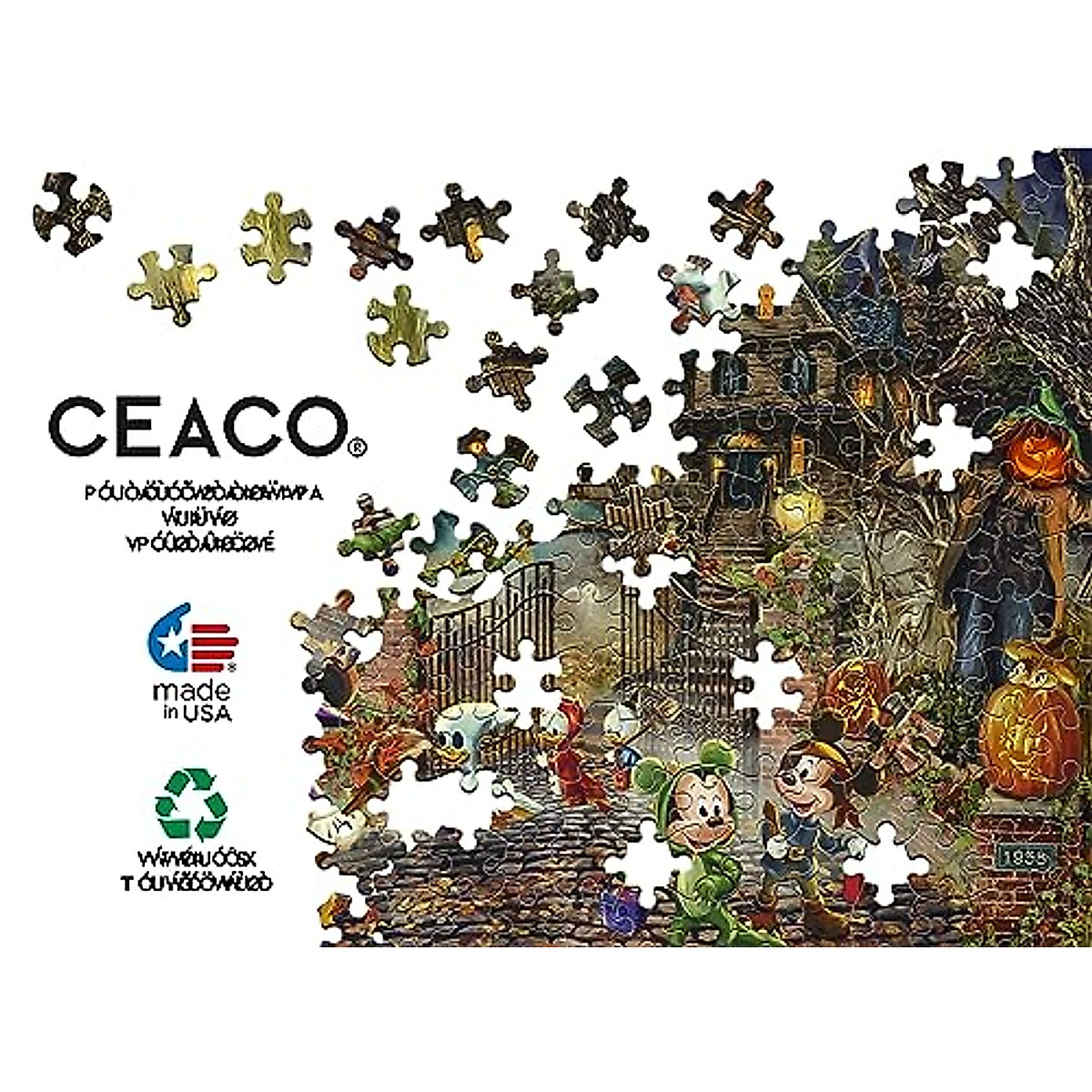 Ceaco - Thomas Kinkade - Disney - Mickey and Minnie Halloween Fun - 1000 Piece Jigsaw Puzzle