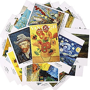 OUSBA Van Gogh Art Postcards - 30PCS Art Gift Invitation Post Cards Set Famous Painting Starry Night Sunflowers Famous Paintings Postcards for Chidren, Friends,Family, MXP01