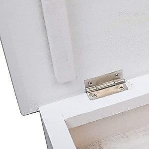 WIFESE Shoe Storage Shoe Cabinet for Entryway 19.7"x11"x38.6" Shoe Organizer Shoe Cubby Storage with Doors Shoe Rack Organizer Shoe Shelves Shoe Closet Article White