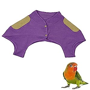 Toysructin Parrot Training Shoulder Cape, Parrot Anti Scratch Shoulder Protector, Parrots Bird Poop Clothing Protector Stand Anti Scratch Anklet Pet Shoulder Pad Diaper Shawl for Small Large Birds