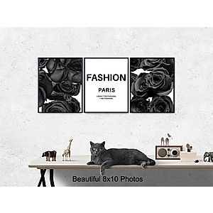 Glam Quote Set - Elegant Classy Contemporary Wall Art Decor print - Chic Luxury Couture Fashion Design Home Decor for Bedroom, Living room, Bathroom, Office - Gift for Woman, Fashionista
