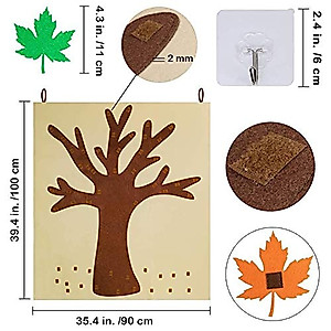 GEZICHTA Classroom Tree, Felt Fall Tree Board, Bulletin Board for Kids Classroom Multifunction Home Thanksgiving Activity