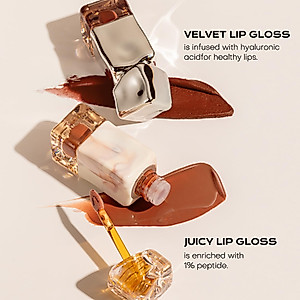 Mistine Makeup Velvet Lip Gloss Matte Lip Cream Liquid Lipstick Softening with Hyaluronic Acid Lip Tint, Non-Sticky Lightweight Lip Color V02 Pink Crush 0.1 fl oz