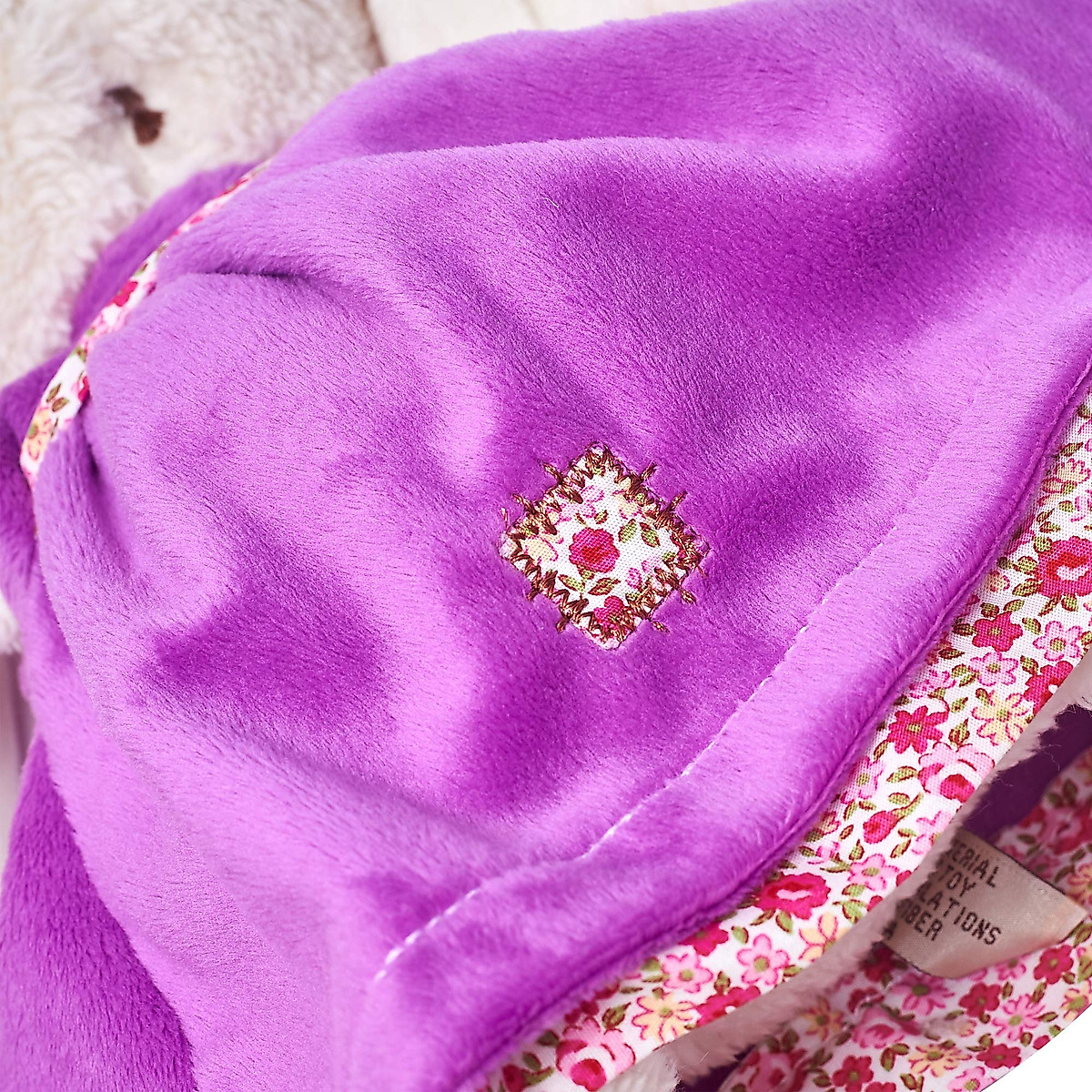 Dilly dudu 2020 Holiday Plush Bunny Rabbit Stuffed Animal Soft Toys Cuddly Dolls Best Gifts 12-Inch (Purple)