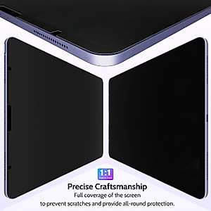 Peslv Privacy Screen Protector Compatible With iPad Pro 12.9 Inch 2018 2020 2021 2022, Anti Glare Blue Light Spy Filter Private Cover, High Sensitive Bubble-Free Easy Install Black Security Screen