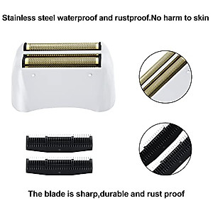 Shaver Replacement Foil and Cutters compatible with Andis 17150, 17155 Replacement Foil and Blades (Golden Foil and Cutters)