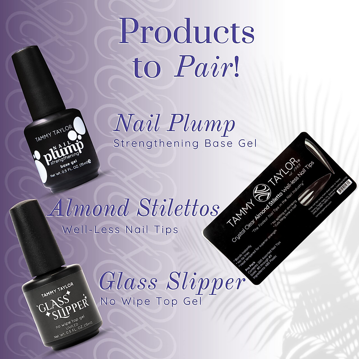 Tammy Taylor Peel N' Stick Purple Terminator 100g File | Professional, Salon Grade Manicure File | Washable & Disinfectable with Emery Board | 25 Pack