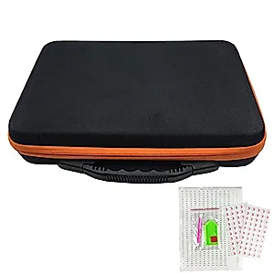 Diamond Painting Storage - 20/40/80 Bottles Portable Box for Beads, Seeds, Studs, Rhinestones, Buttons Organizing
