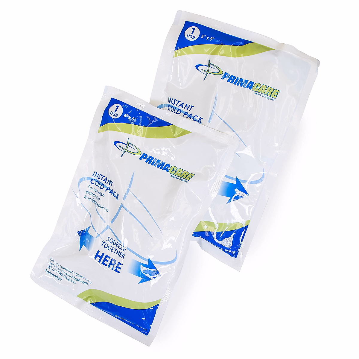 PrimaCare PCP-69 Disposable First-Aid Instant Cold Pack for Pain Relief, Inflammation or Sprain, 24 6" x 9"