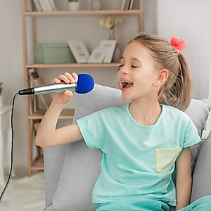 Yeti Nano Foam Microphone Windscreen- Aedor Quality Sponge Mic Cover as a pop filter for Blue Yeti Nano Condenser Microphones(Blue)