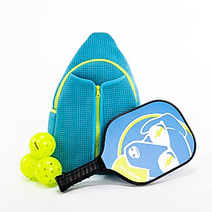 Swinton Pickleball Bag - Neoprene Sports Bag for Pickleball Paddles - Unisex Sling Style Pickleball Gift (Light Blue)