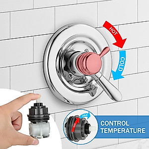 RP46463 Cartridge Replacement Kit,Compatible with Monitor 17 Series Showers (2006 - present),including the RP46463 Cartridge,Valve Seat,and Spring Adapter